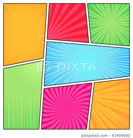 Comic book frames. Cartoon fun bright superhero... - Stock Illustration ...