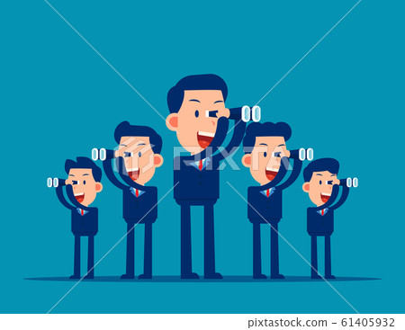 Team searching for success. Business vision - Stock Illustration ...