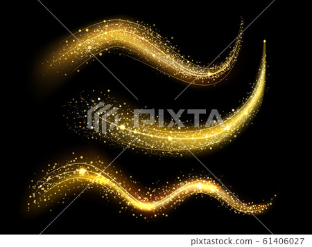 Glitter lighting path. Glowing light sparkles... - Stock Illustration ...