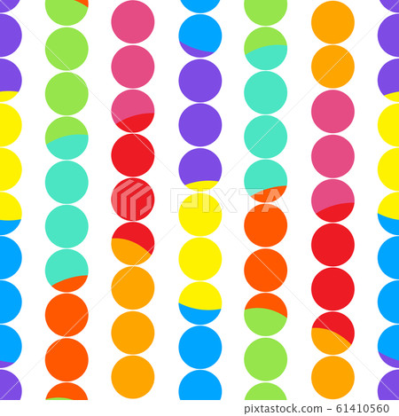 Dot seamless pattern colorful vertical line 2 - Stock Illustration ...