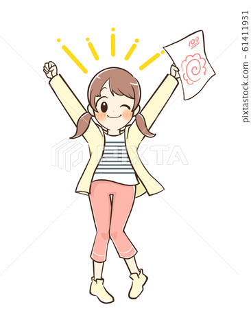 Child who got a perfect score - Stock Illustration [61411931] - PIXTA