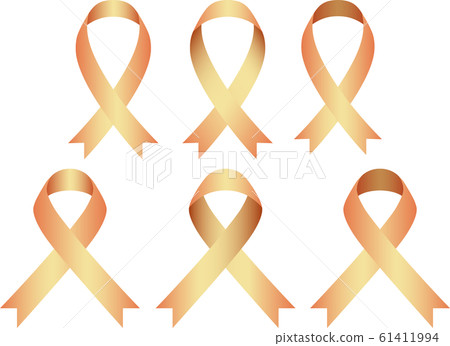 Cross Ribbon Gold Gold Set - Stock Illustration [61411994] - PIXTA