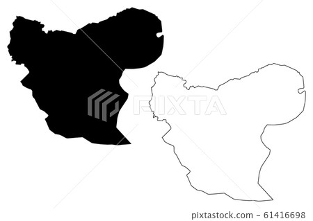 Aleppo Governorate (Governorates of Syria, Syrian - Stock Illustration ...