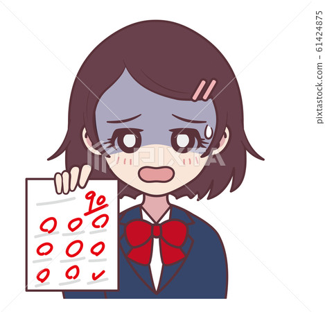 Girl (test 90 points / student) - Stock Illustration [61424875] - PIXTA