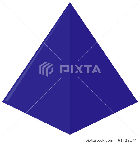 Geometry shape of triangle in blue - Stock Illustration [61428174] - PIXTA