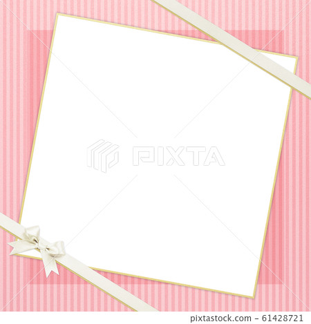 Background-pink-stripe-ribbon-frame - Stock Illustration [61428721] - PIXTA