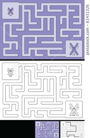 maze_e_x_2.eps - Stock Illustration [61431326] - PIXTA