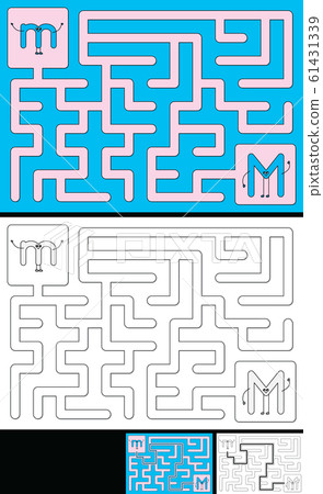 maze_e_m_2.eps - Stock Illustration [61431339] - PIXTA