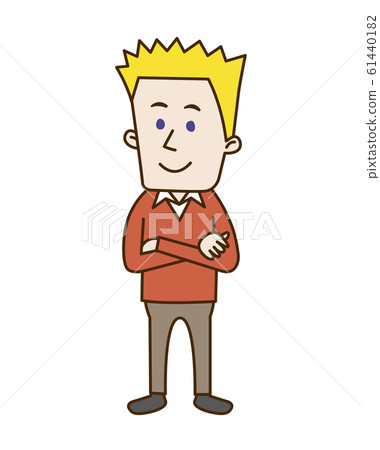 Smiling foreign man - Stock Illustration [61440182] - PIXTA
