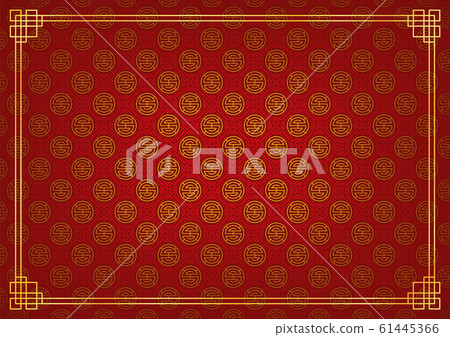 red chinese circle abstract background - Stock Illustration [61445366 ...