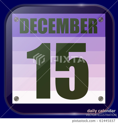 December 15 icon. For planning important day.... - Stock Illustration ...
