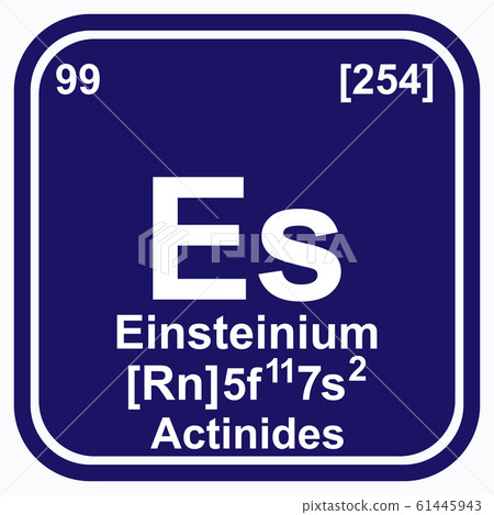 Einsteinium Periodic Table of the Elements Vector - Stock Illustration ...