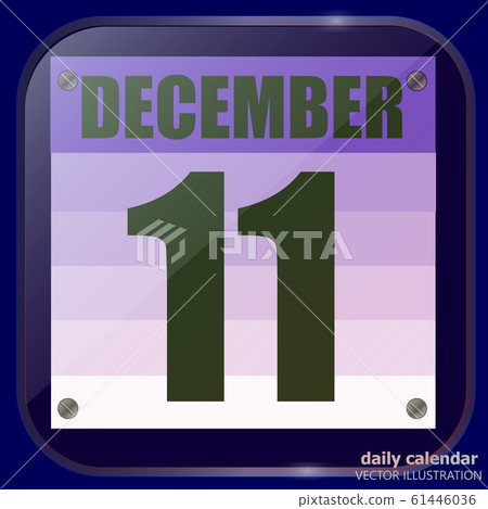 December 11 icon. For planning important day.... - Stock Illustration ...