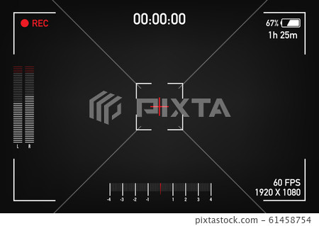 Camera view viewing images. Visual screen - Stock Illustration ...