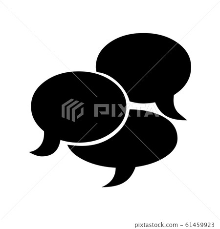 Black Discussion group box symbol for banner, - Stock Illustration ...