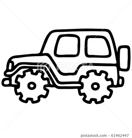 4WD line drawing - Stock Illustration [61462447] - PIXTA