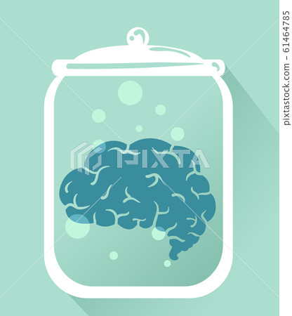 Brain Preserve Jar Illustration - Stock Illustration [61464785] - PIXTA