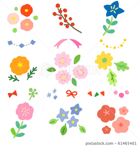Spring flower icon set - Stock Illustration [61465481] - PIXTA