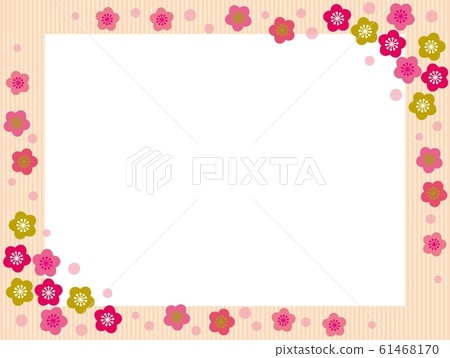 Plum, frame, stripe - Stock Illustration [61468170] - PIXTA