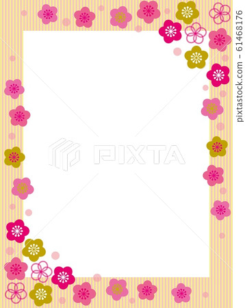 Plum, frame, stripe - Stock Illustration [61468176] - PIXTA