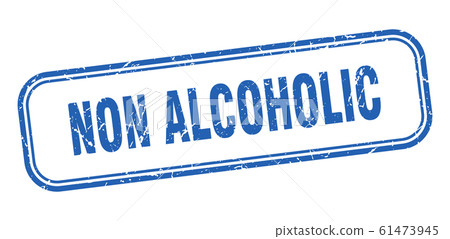 non alcoholic stamp. non alcoholic square grunge - Stock Illustration ...
