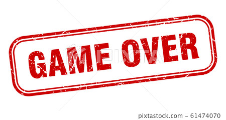 game over stamp. game over square grunge red sign - Stock Illustration ...