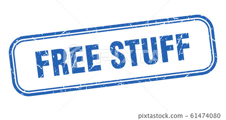 free stuff stamp. free stuff square grunge blue - Stock Illustration ...