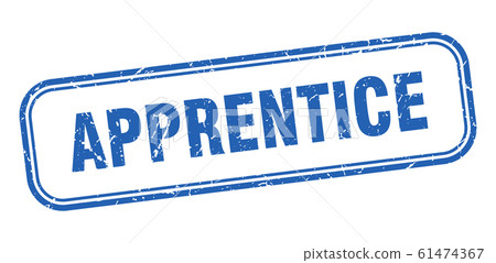 apprentice stamp. apprentice square grunge blue - Stock Illustration ...