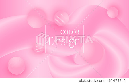 Pink design. Fluid shapes. Vector illustration. - Stock Illustration ...