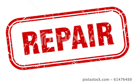 repair stamp. repair square grunge red sign - Stock Illustration ...