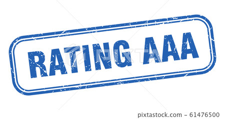 rating aaa stamp. rating aaa square grunge blue - Stock Illustration ...