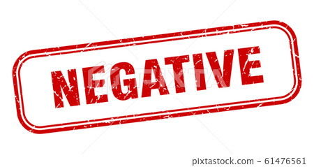 negative stamp. negative square grunge red sign - Stock Illustration ...