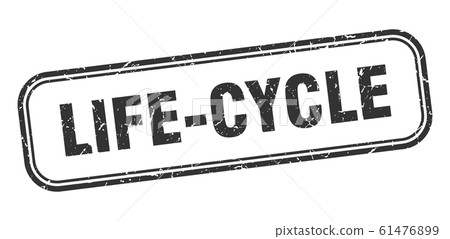 life-cycle stamp. life-cycle square grunge black - Stock Illustration ...