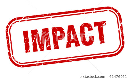 impact stamp. impact square grunge red sign - Stock Illustration ...