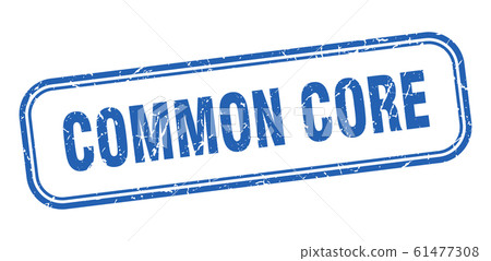 common core stamp. common core square grunge blue - Stock Illustration ...