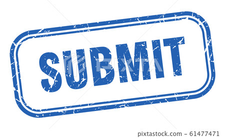 submit stamp. submit square grunge blue sign - Stock Illustration ...