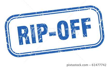 rip-off stamp. rip-off square grunge blue sign - Stock Illustration ...