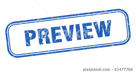 preview stamp. preview square grunge blue sign - Stock Illustration ...