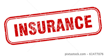 insurance stamp. insurance square grunge red sign - Stock Illustration ...
