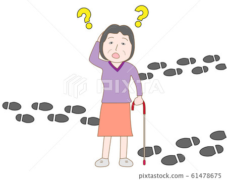 Elderly wandering - Stock Illustration [61478675] - PIXTA