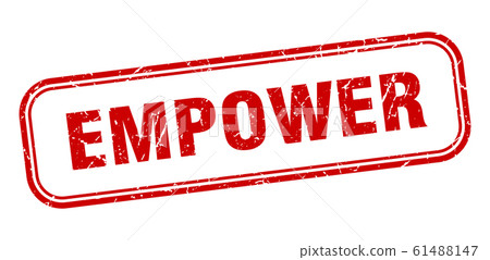 empower stamp. empower square grunge red sign - Stock Illustration ...