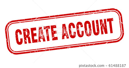 create account stamp. create account square grunge - Stock Illustration ...