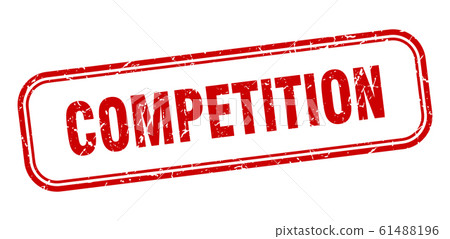 competition stamp. competition square grunge red - Stock Illustration ...