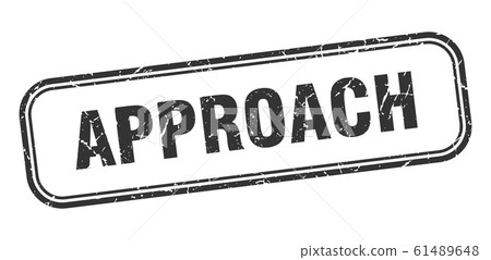 approach stamp. approach square grunge black sign - Stock Illustration ...