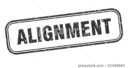 alignment stamp. alignment square grunge black - Stock Illustration ...