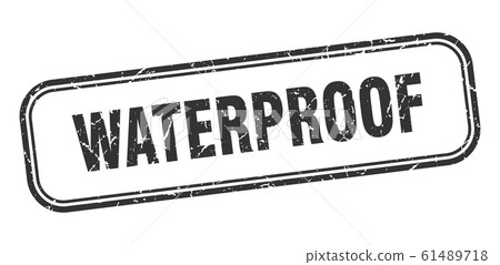 waterproof stamp. waterproof square grunge black - Stock Illustration ...