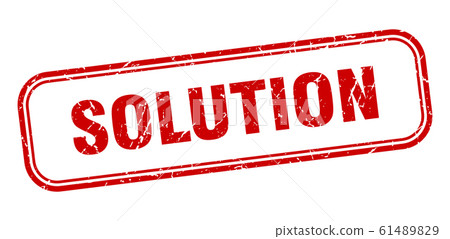 solution stamp. solution square grunge red sign - Stock Illustration ...