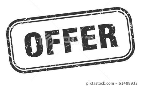 offer stamp. offer square grunge black sign - Stock Illustration ...