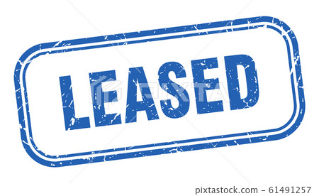 leased stamp. leased square grunge blue sign - Stock Illustration ...