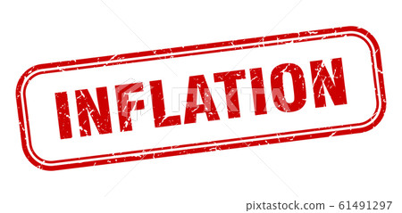 inflation stamp. inflation square grunge red sign - Stock Illustration ...